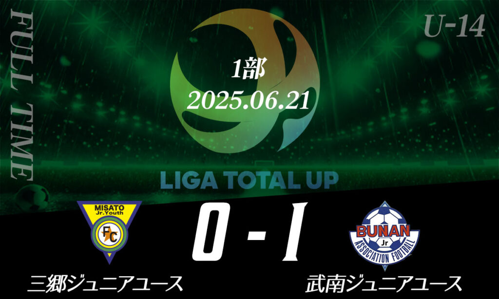 三郷ジュニアユース vs 武南ジュニアユース | LIGA TOTAL UP